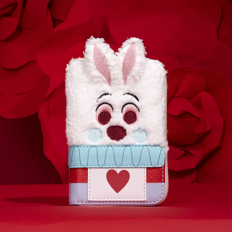 Loungefly Disney Alice in Wonderland White Rabbit Cosplay Zip Around W ...