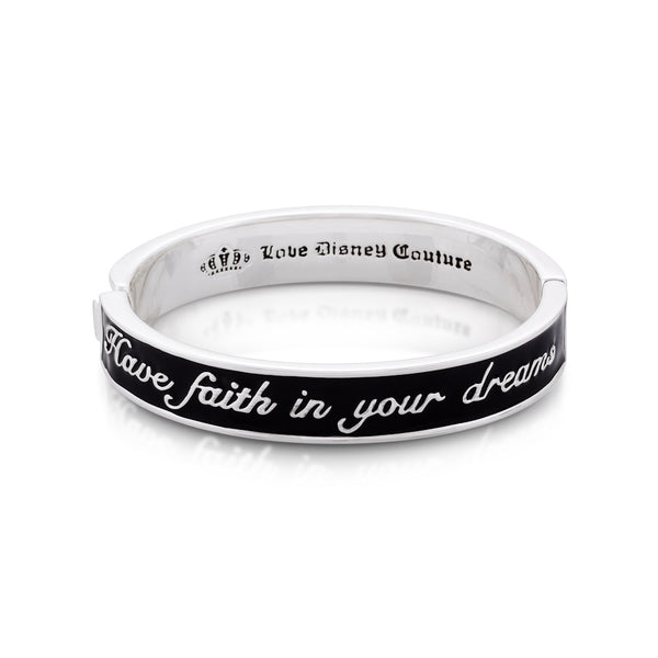 Disney by Couture Kingdom Cinderella Dreams Black Bangle Bracelet ...