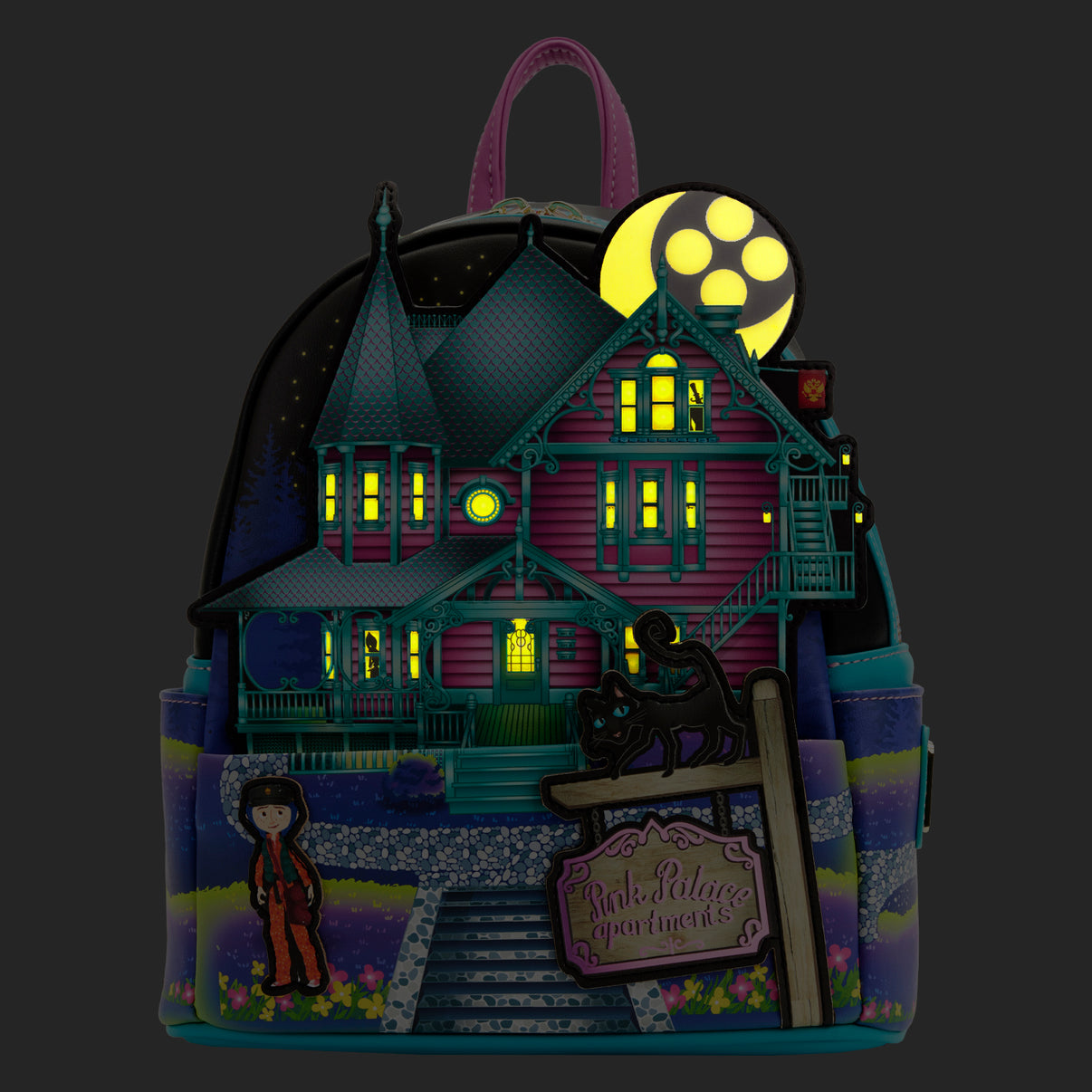 Loungefly Laika Coraline Glow in the Dark House Mini Backpack – Twin Treats